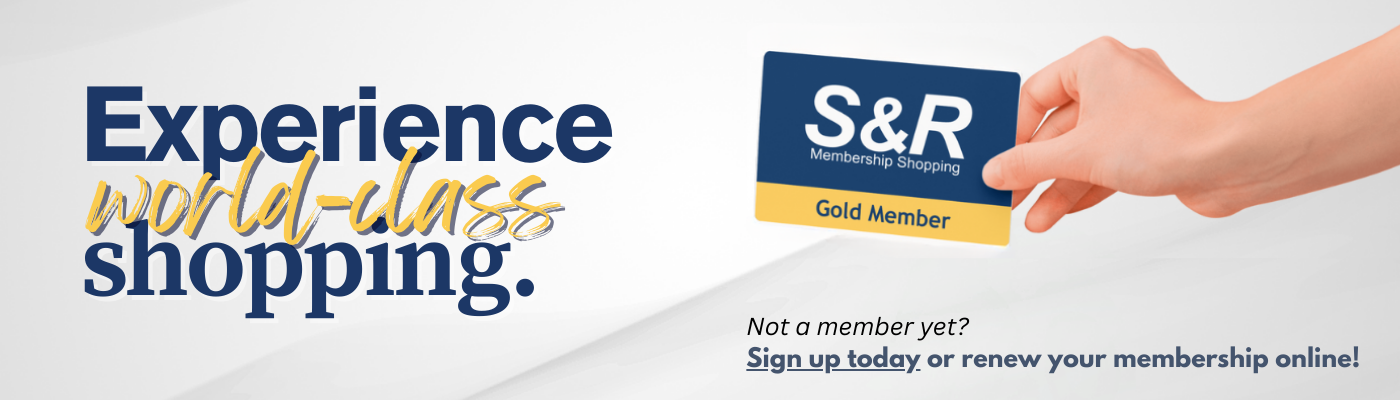 Welcome to S&R Shopping | S&R Shopping