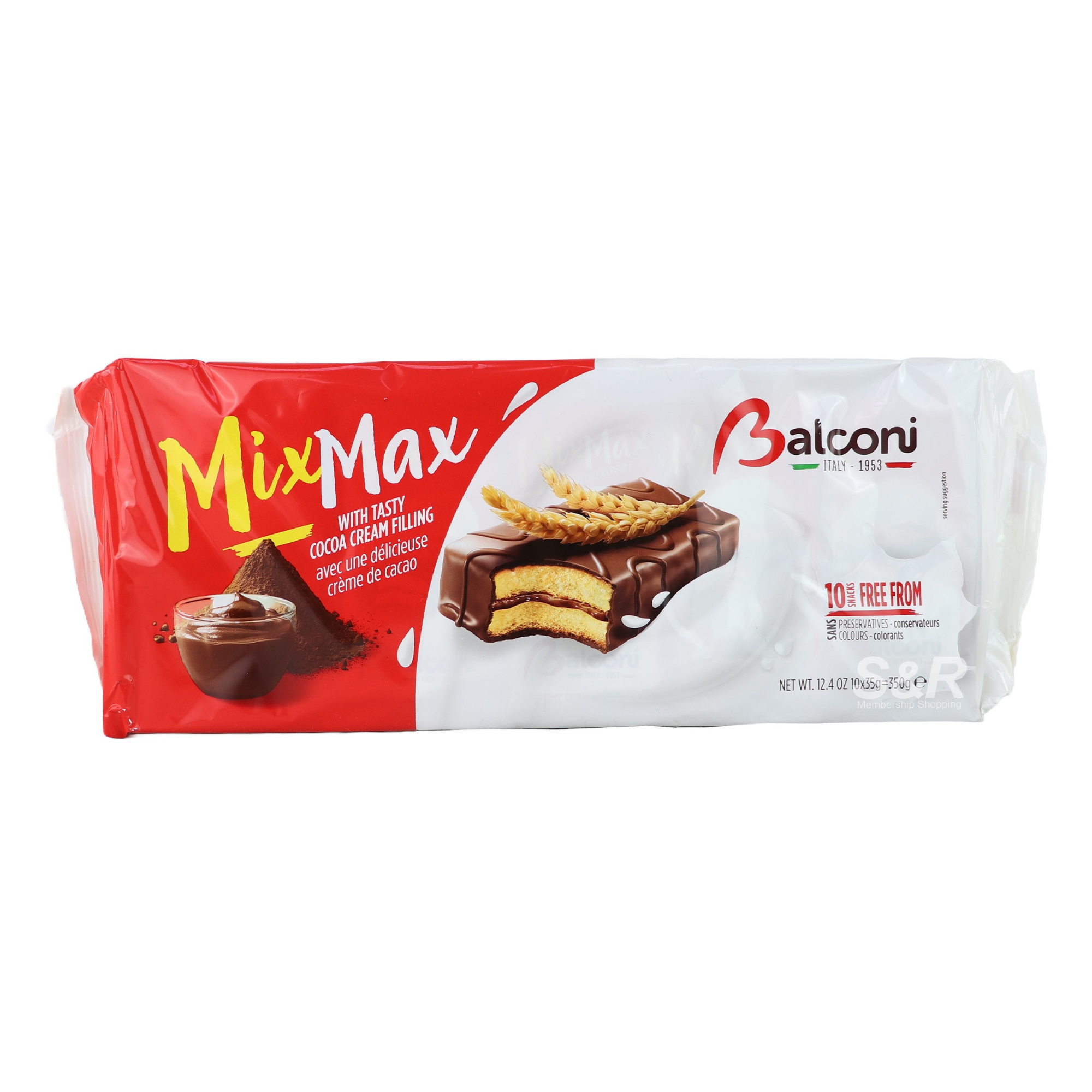 Balconi Mix Max Sponge Cake (35g x 10pcs)
