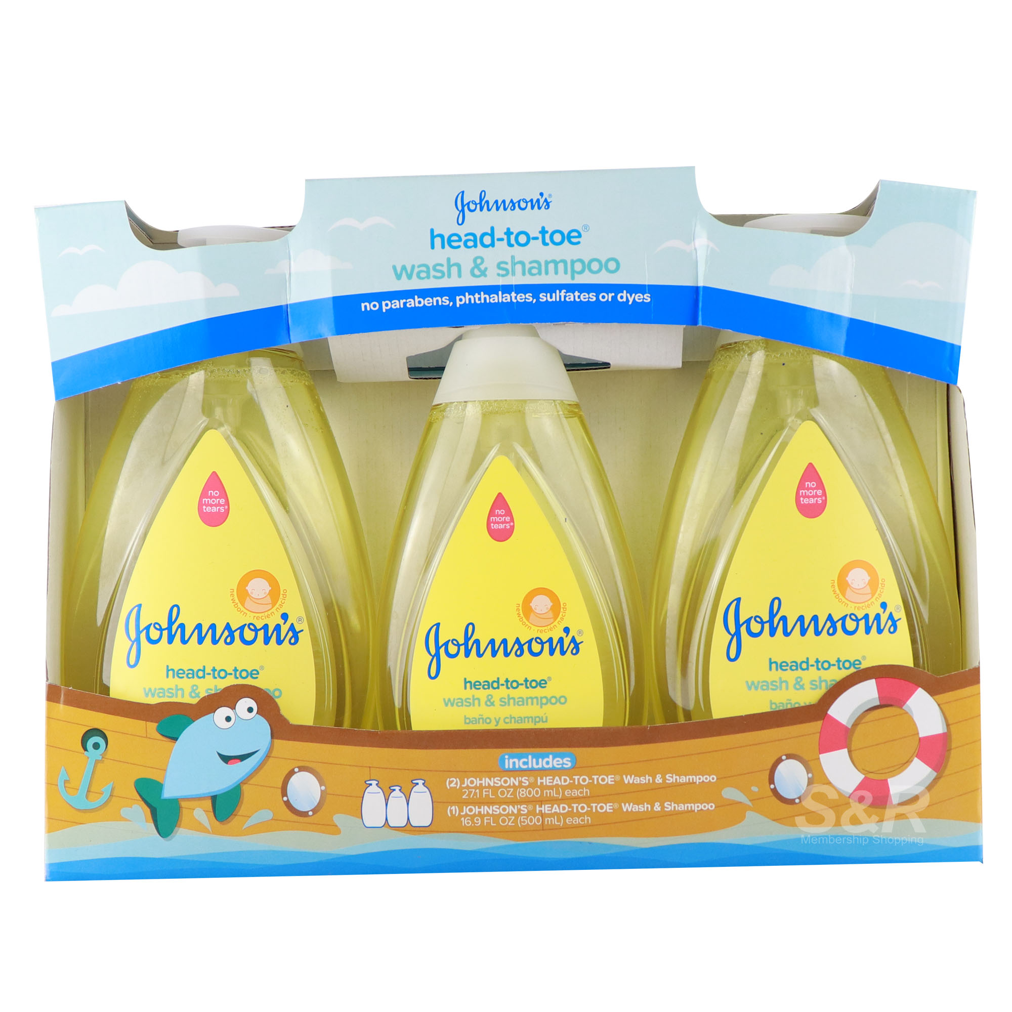 Johnson's Head-to-Toe Wash Value Pack 3pcs