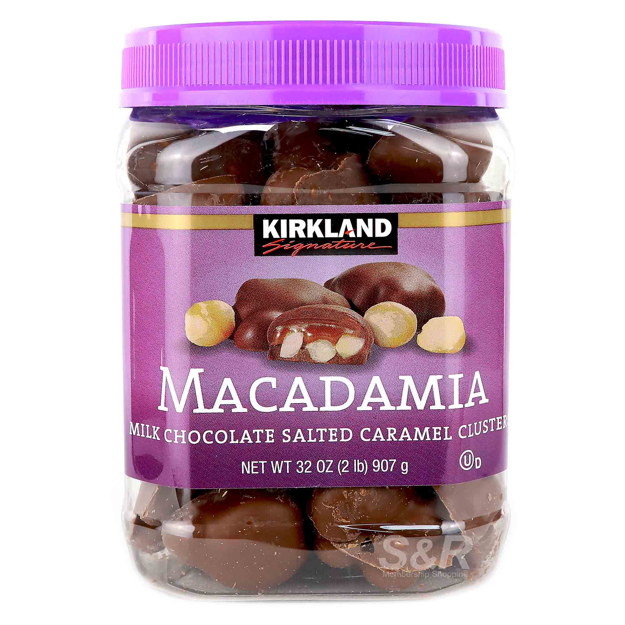 Kirkland Signature Macadamia Milk Chocolate Salted Caramel Clusters 907g