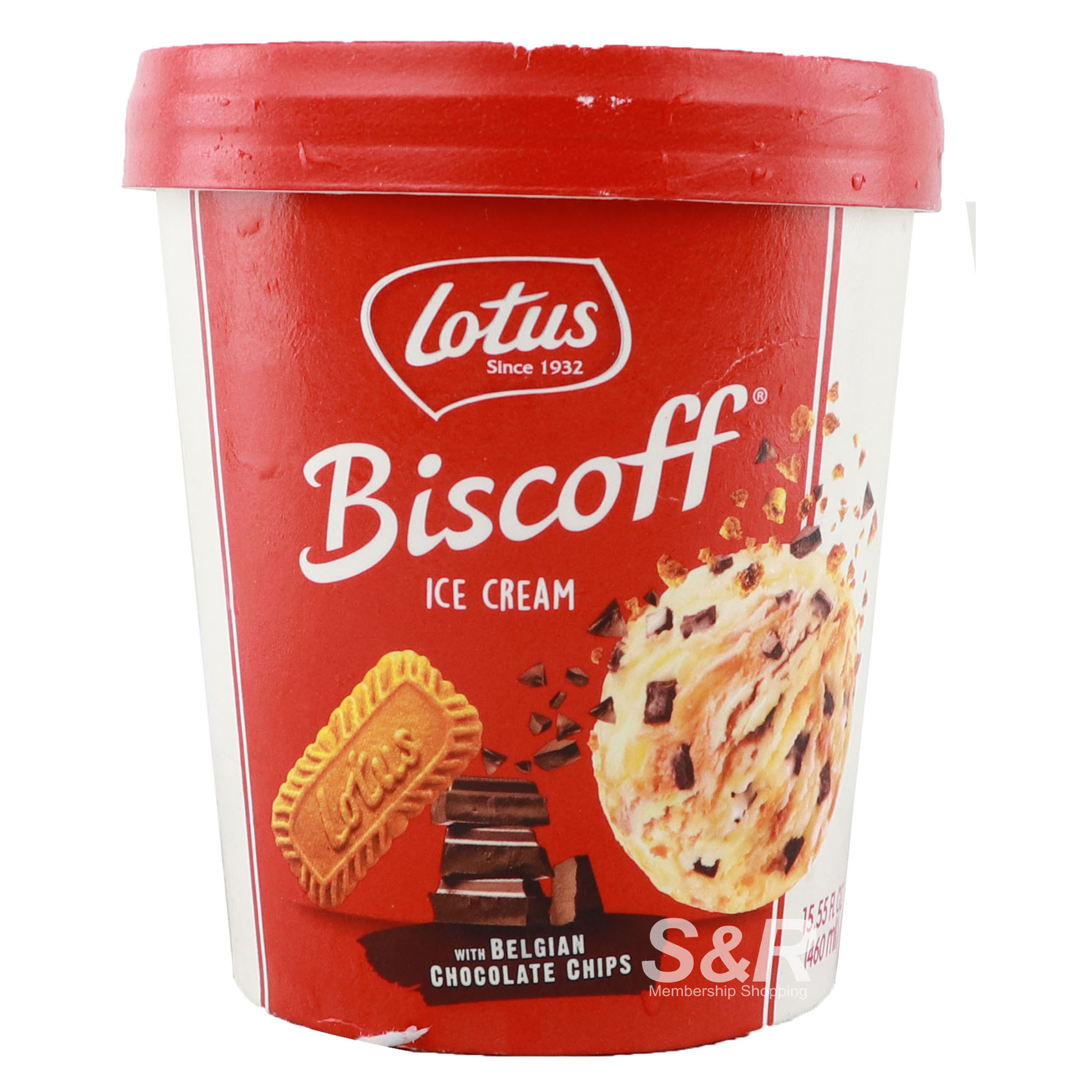 Lotus Biscoff Chocolate Chip Ice Cream 460mL