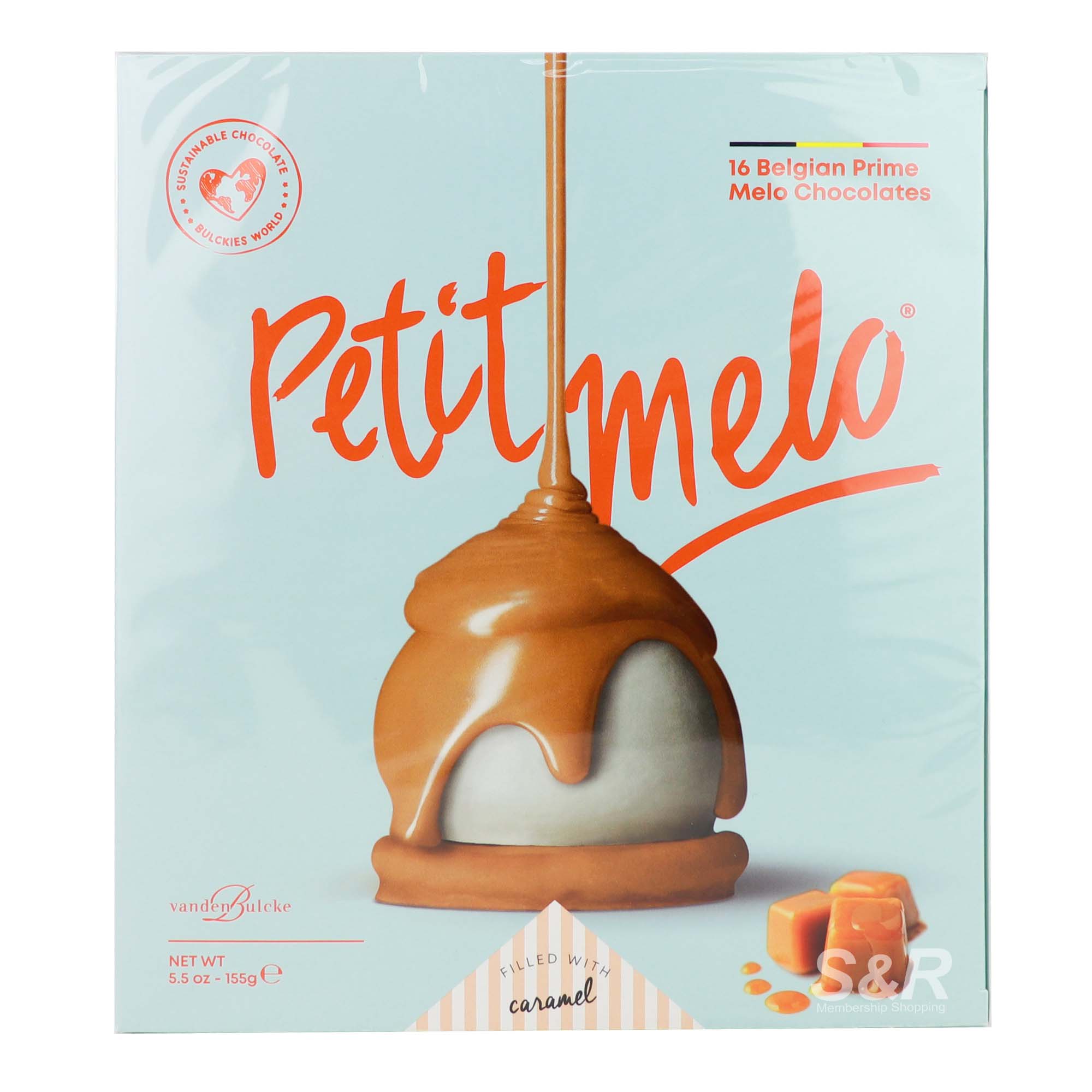 Petit Melo Filled with Caramel Belgian Prime Melo Chocolates 155g