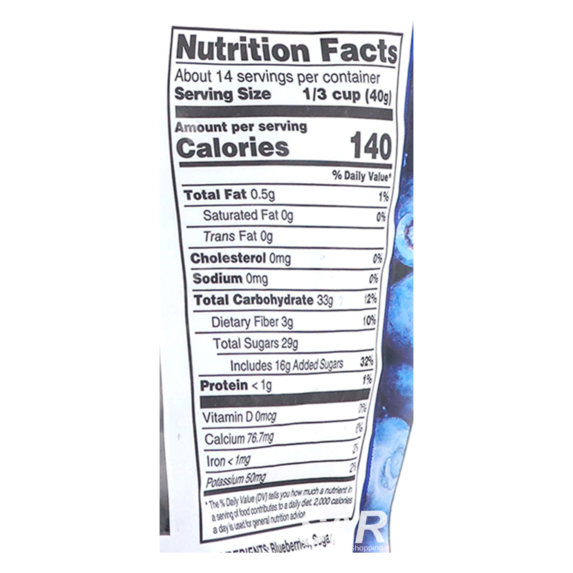 Dried Blueberries Kirkland