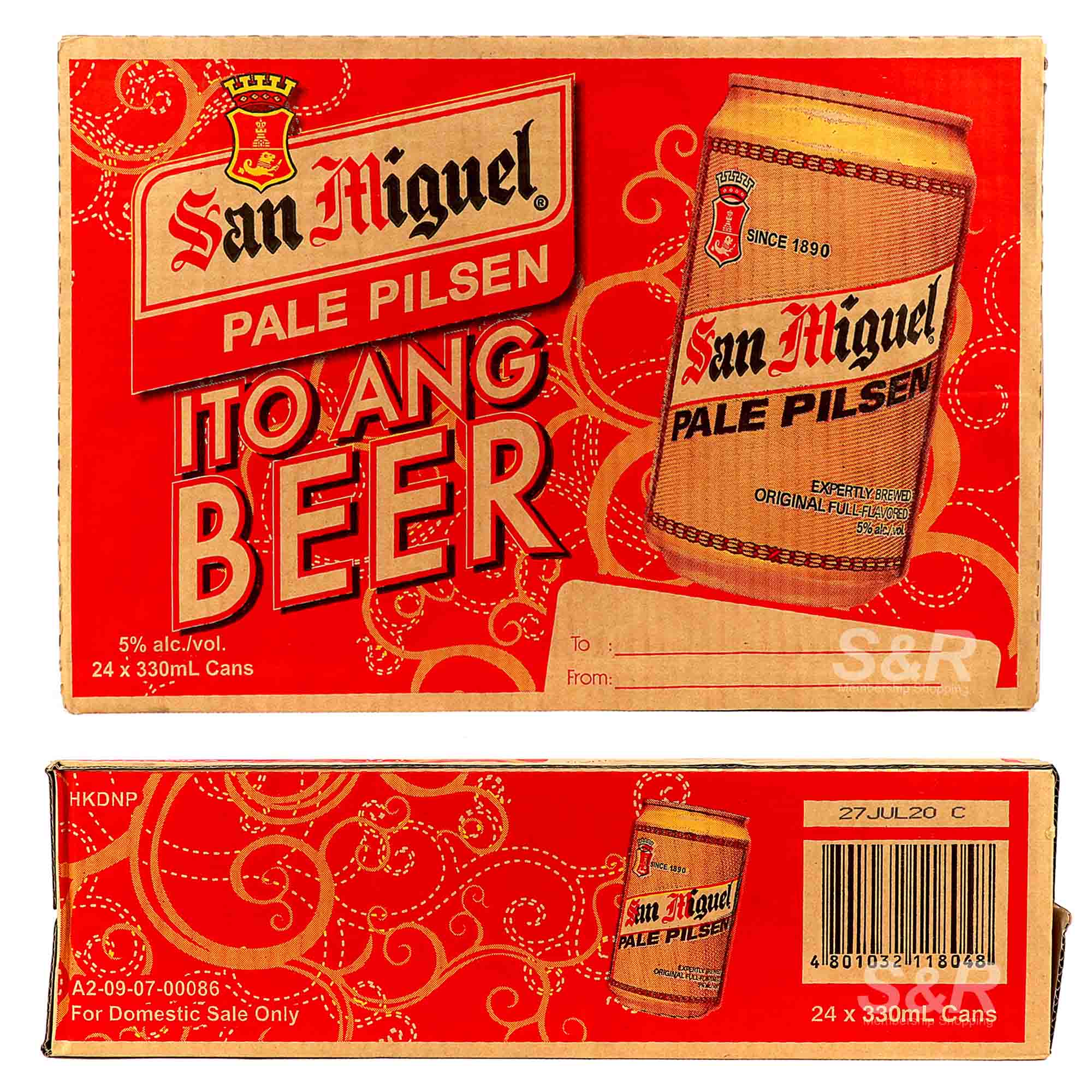 San Miguel Pale Pilsen 24 cans