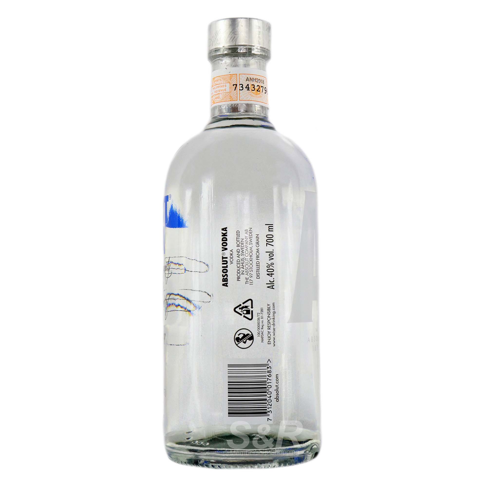 Absolut Blue Vodka 700mL