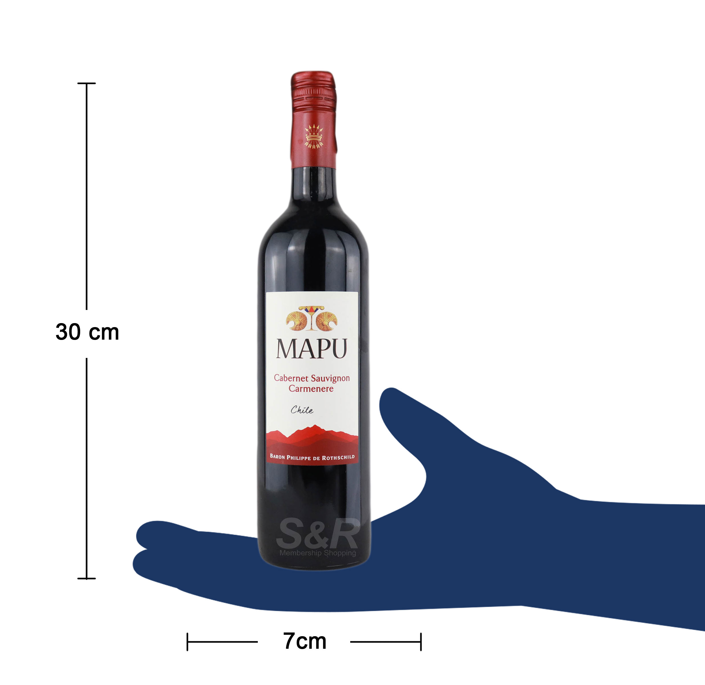 Mapu Cabernet Sauvignon Carmenere Chile Red Wine 750mL