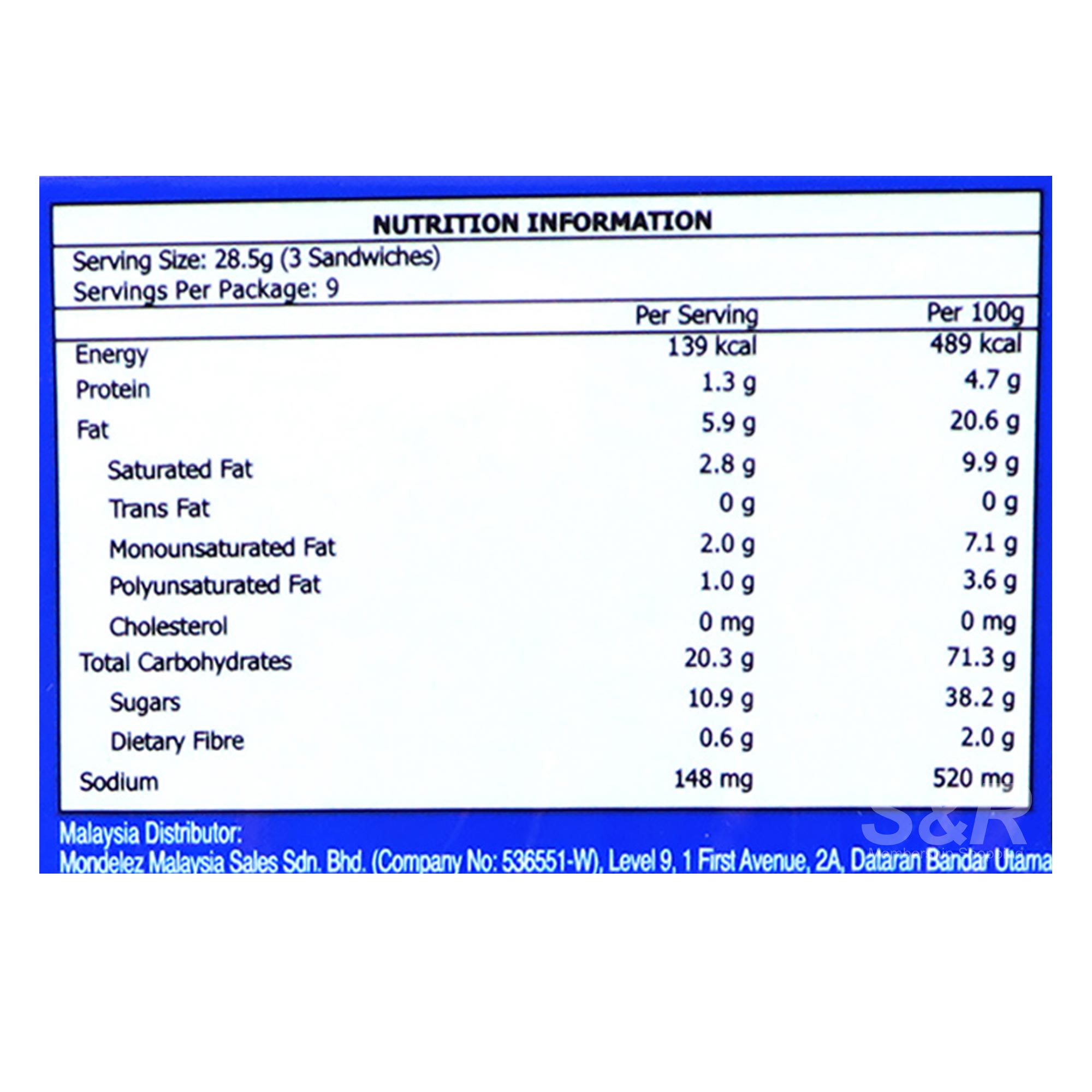 Oreo Original Sandwich Cookies (3pcs x 9pcs)