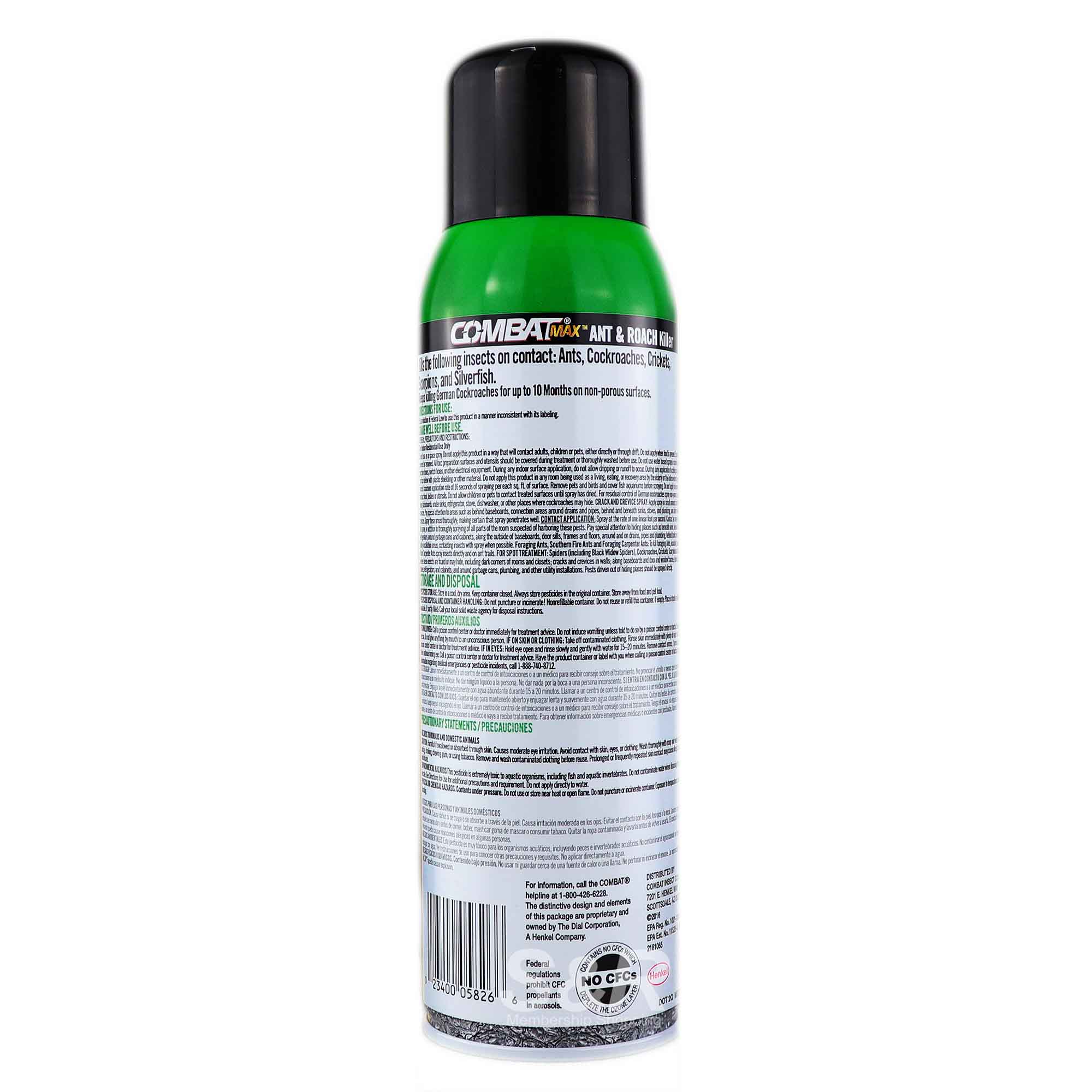 Combat Max Ant and Roach Killer Quick Kill Foam Spray 496.1g