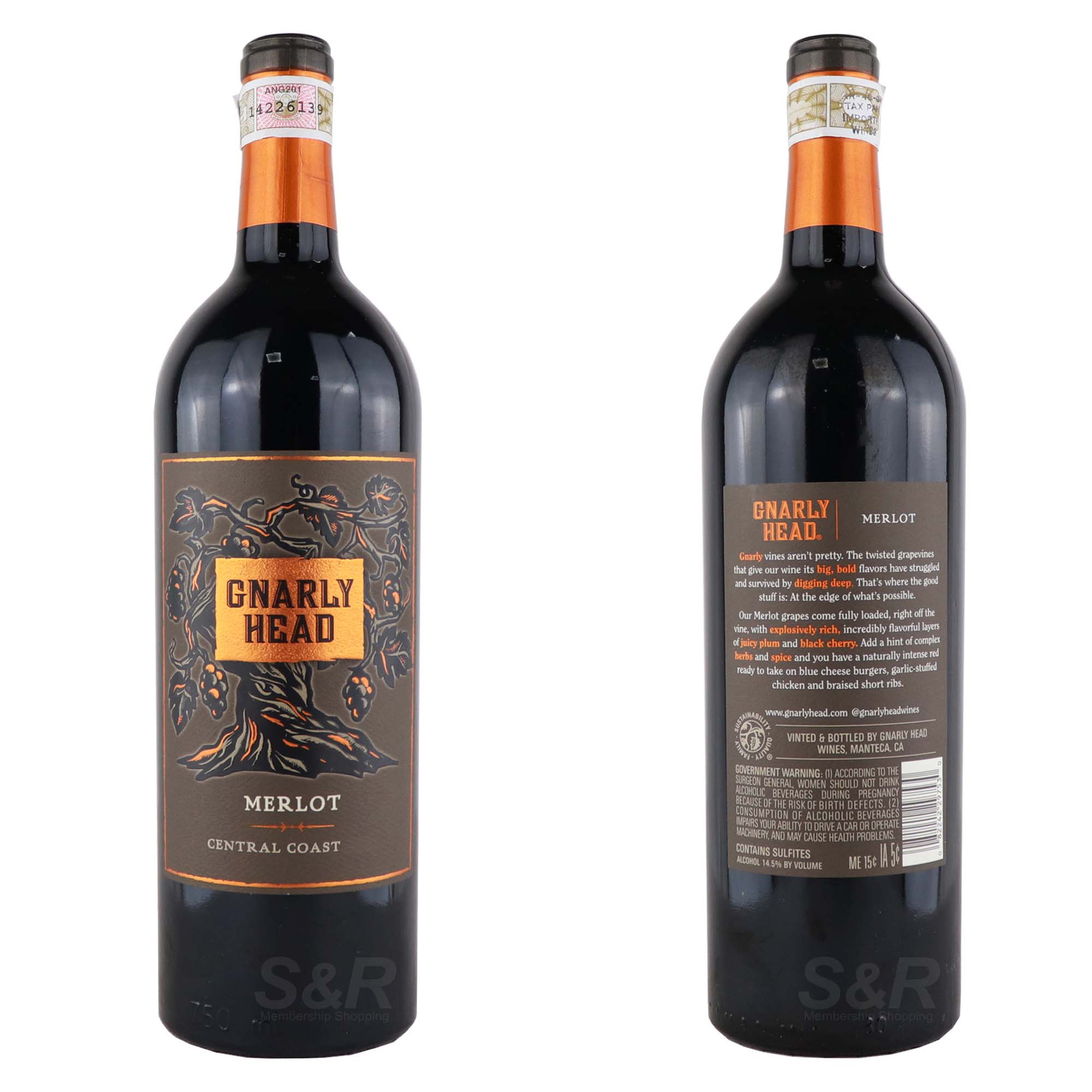 Gnarly Head Merlot Red Wine 750mL