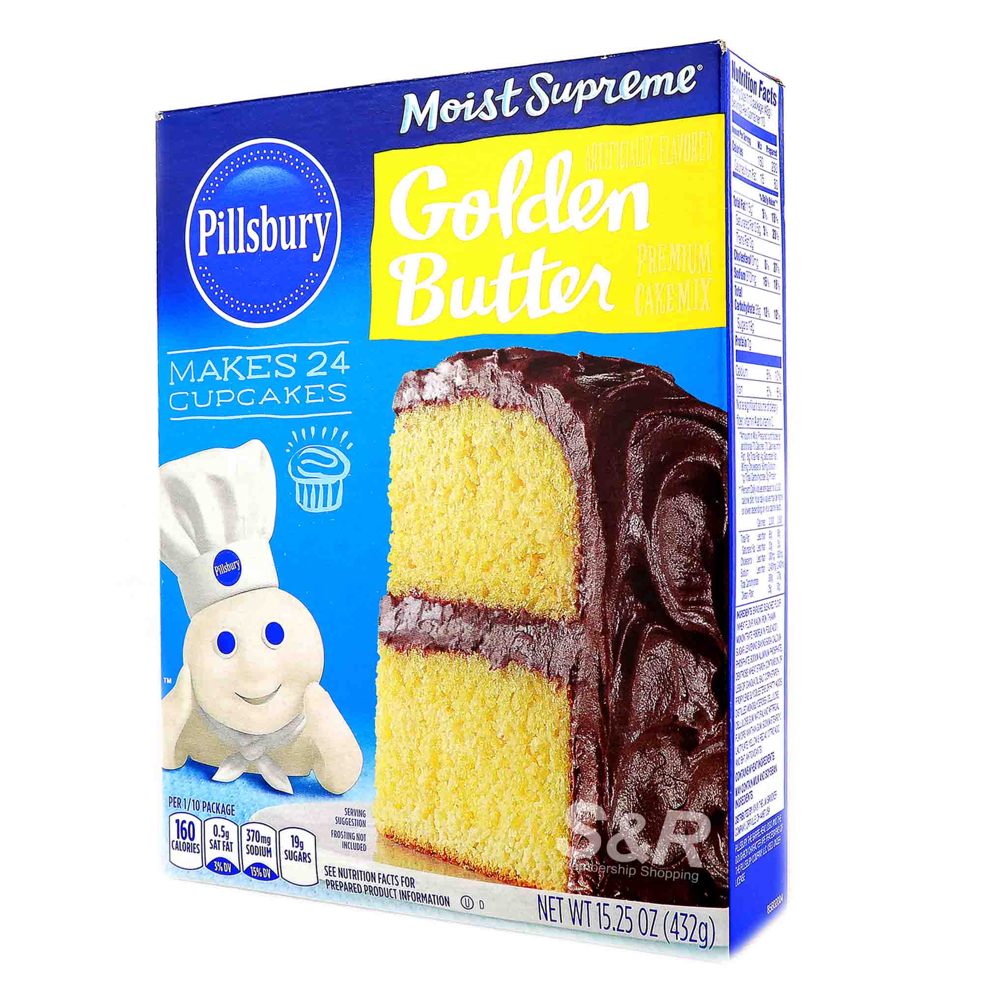 Pillsbury Moist Supreme Golden Butter Premium Cake Mix 432g