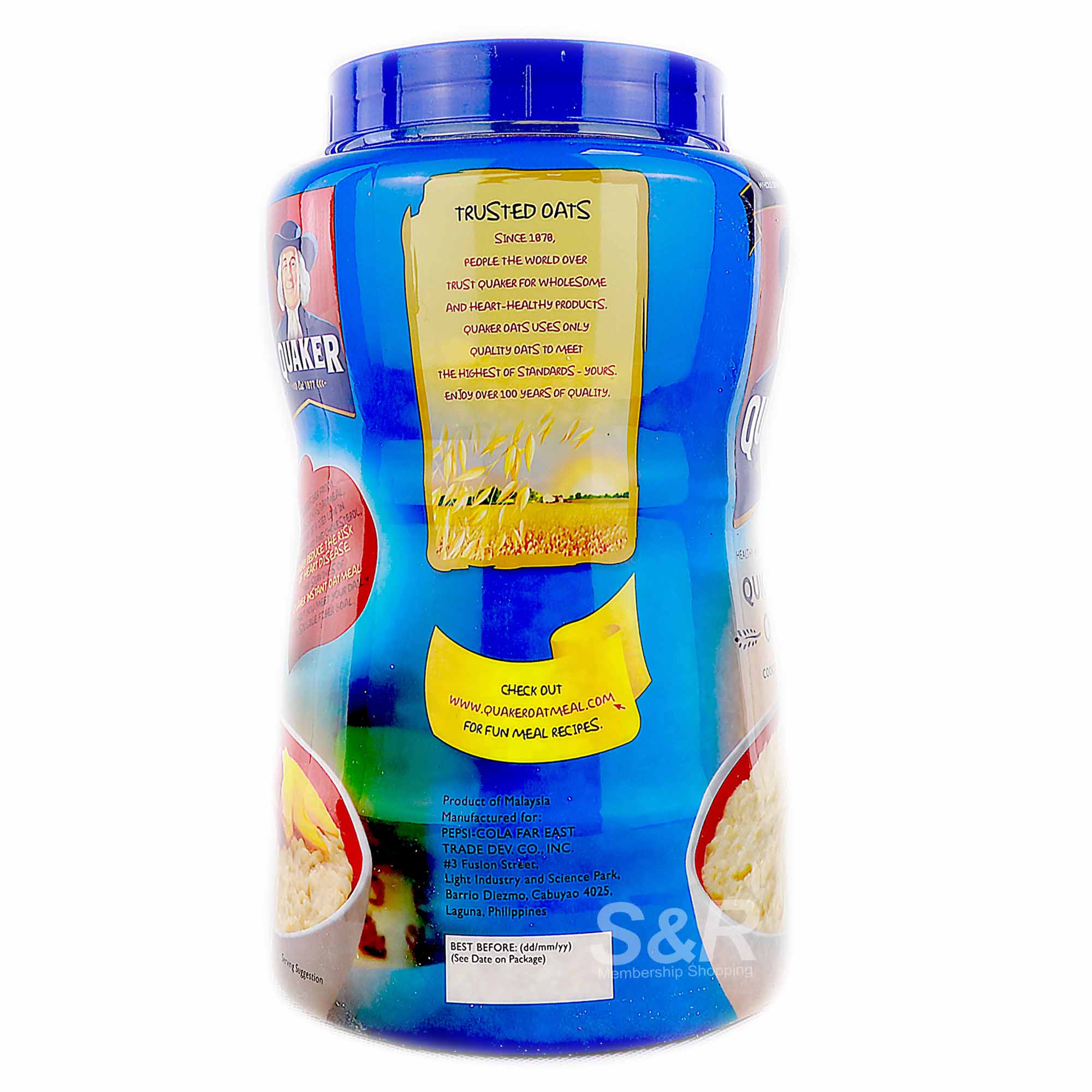 Quaker Quick Cook Oatmeal 1kg