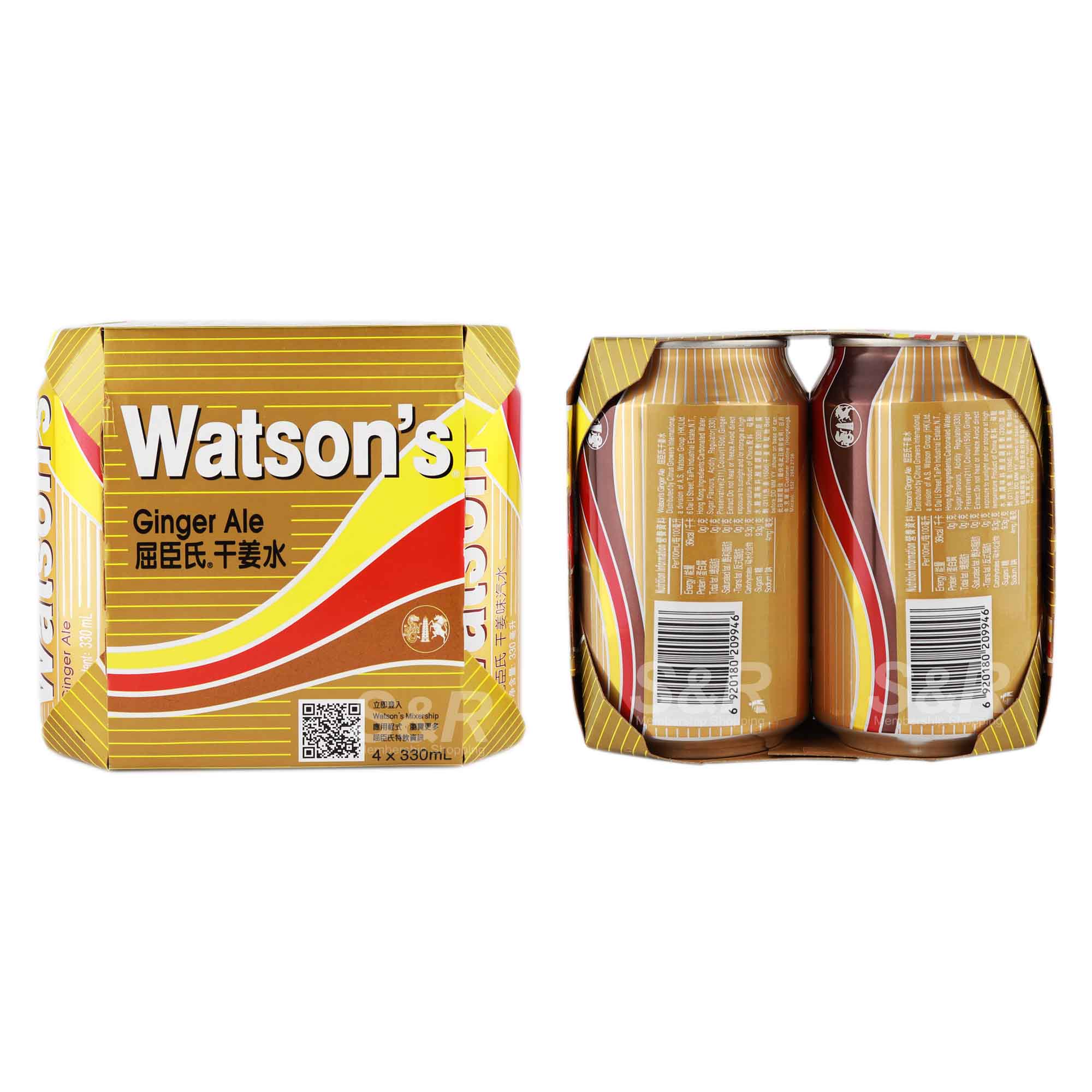 Watson's Ginger Ale 4 cans
