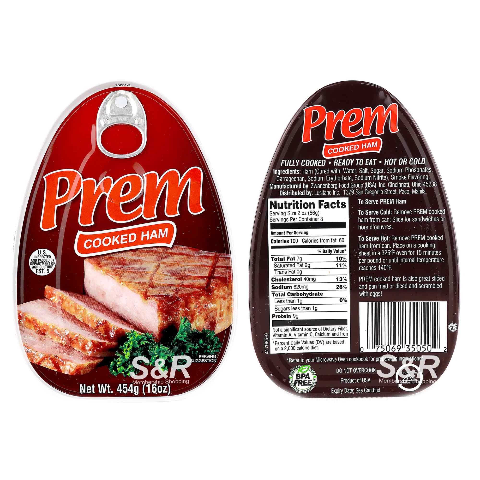 Prem Cooked Ham 454g