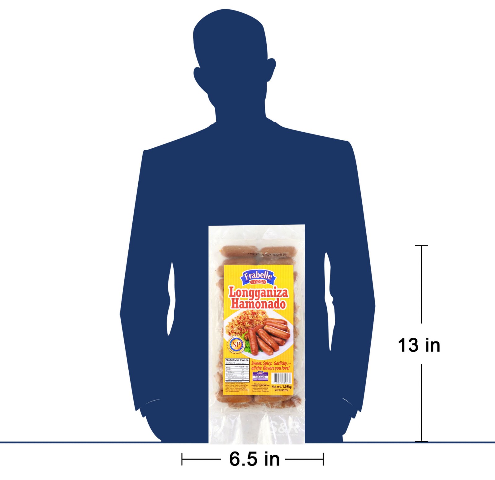 Frabelle Longanisa Hamonado 1.08kg