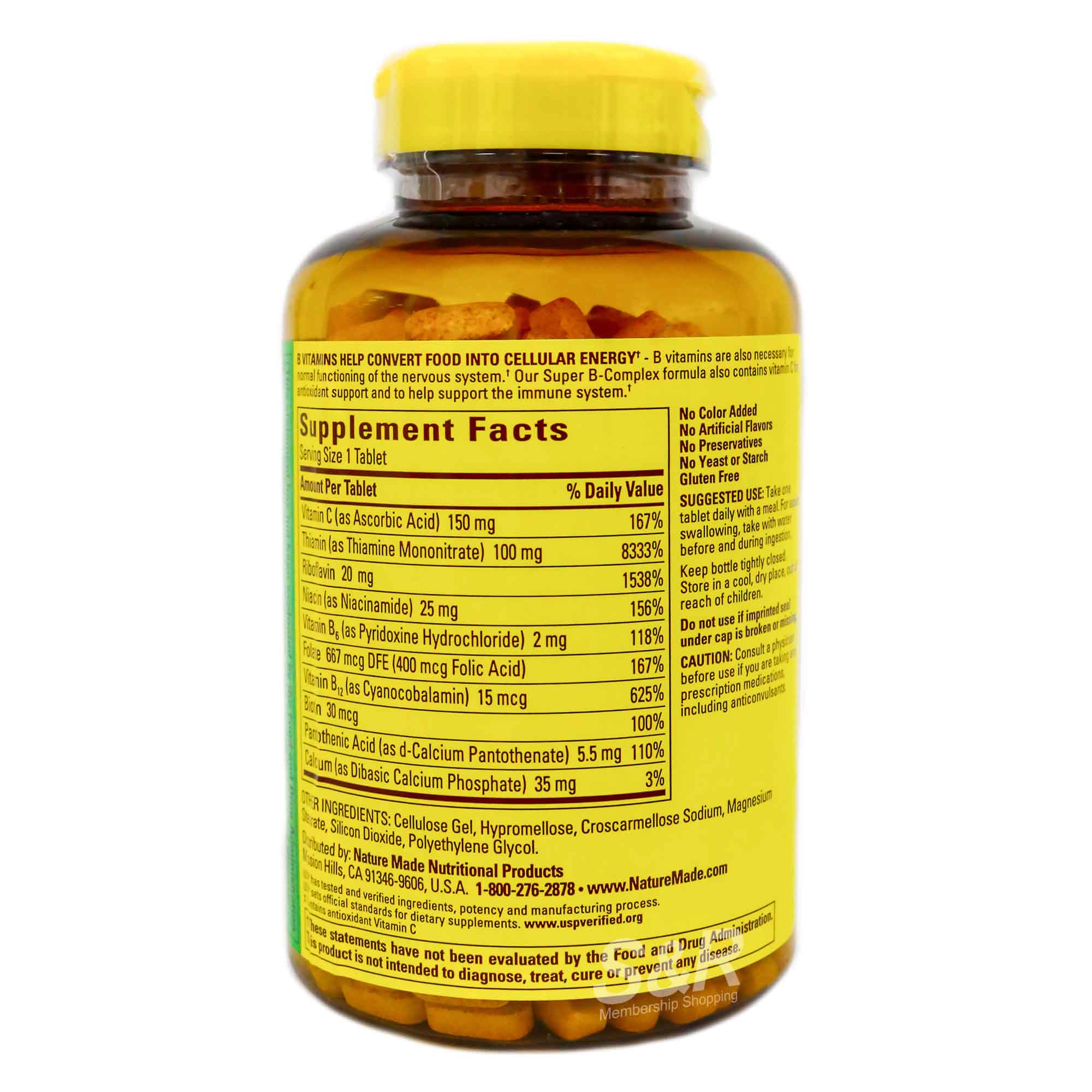 Nature Made Super B Complex 460 Tablets nature-made-super-b-complex-460-tablets