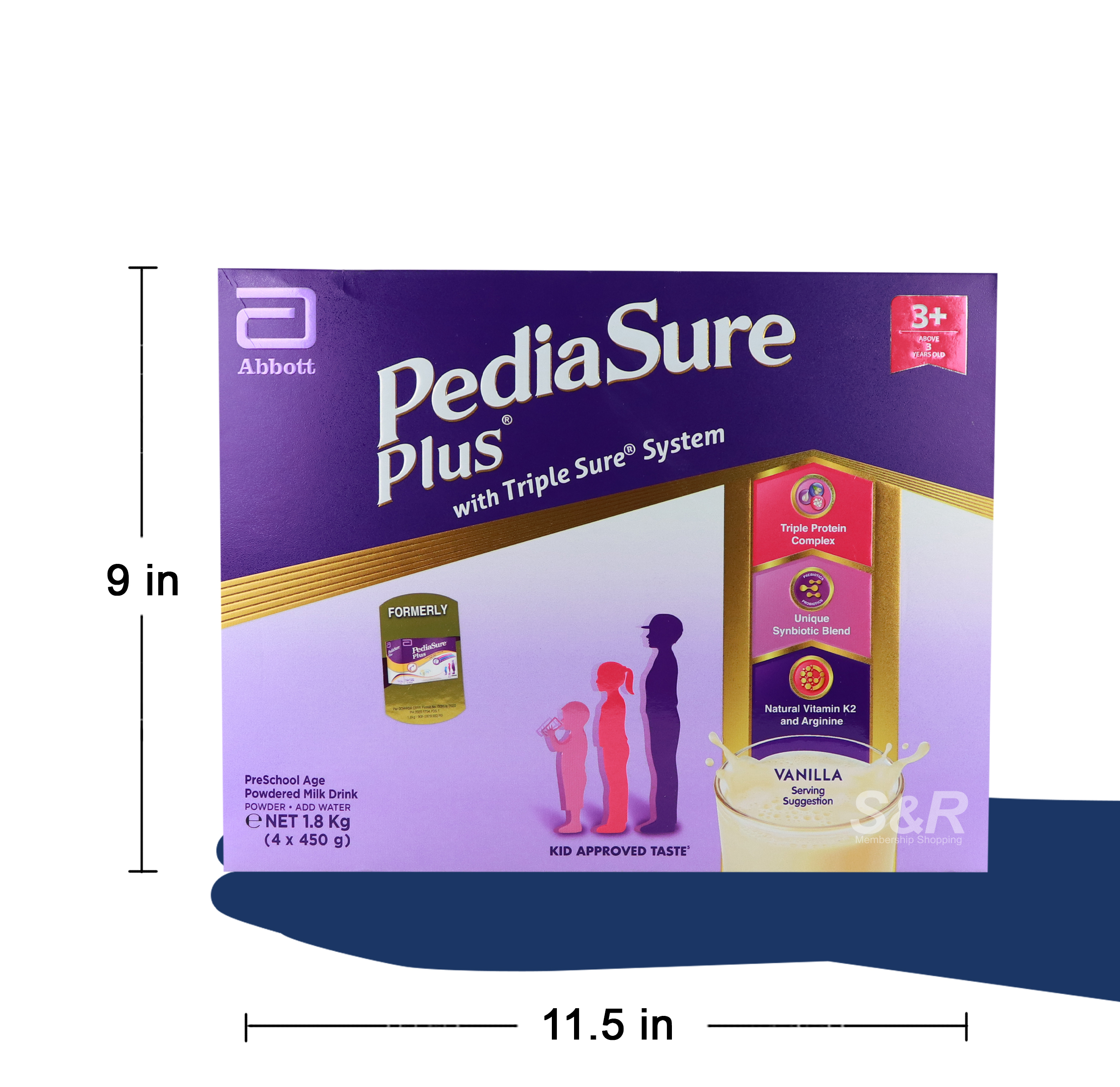 Pediasure Plus with Triple Sure System for PreSchool Age Vanilla ...