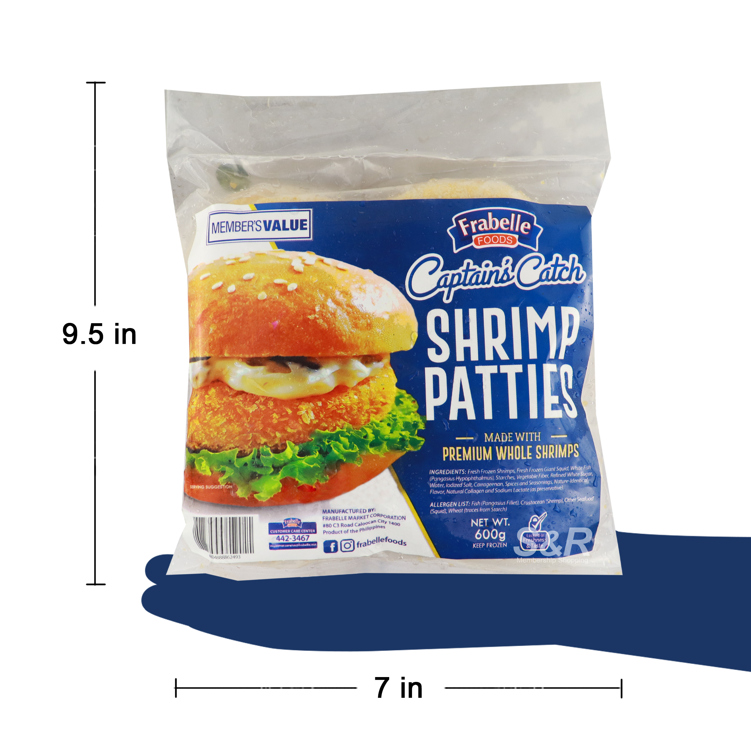 Member's Value Frabelle Captain's Catch Shrimp Patties 12pcs