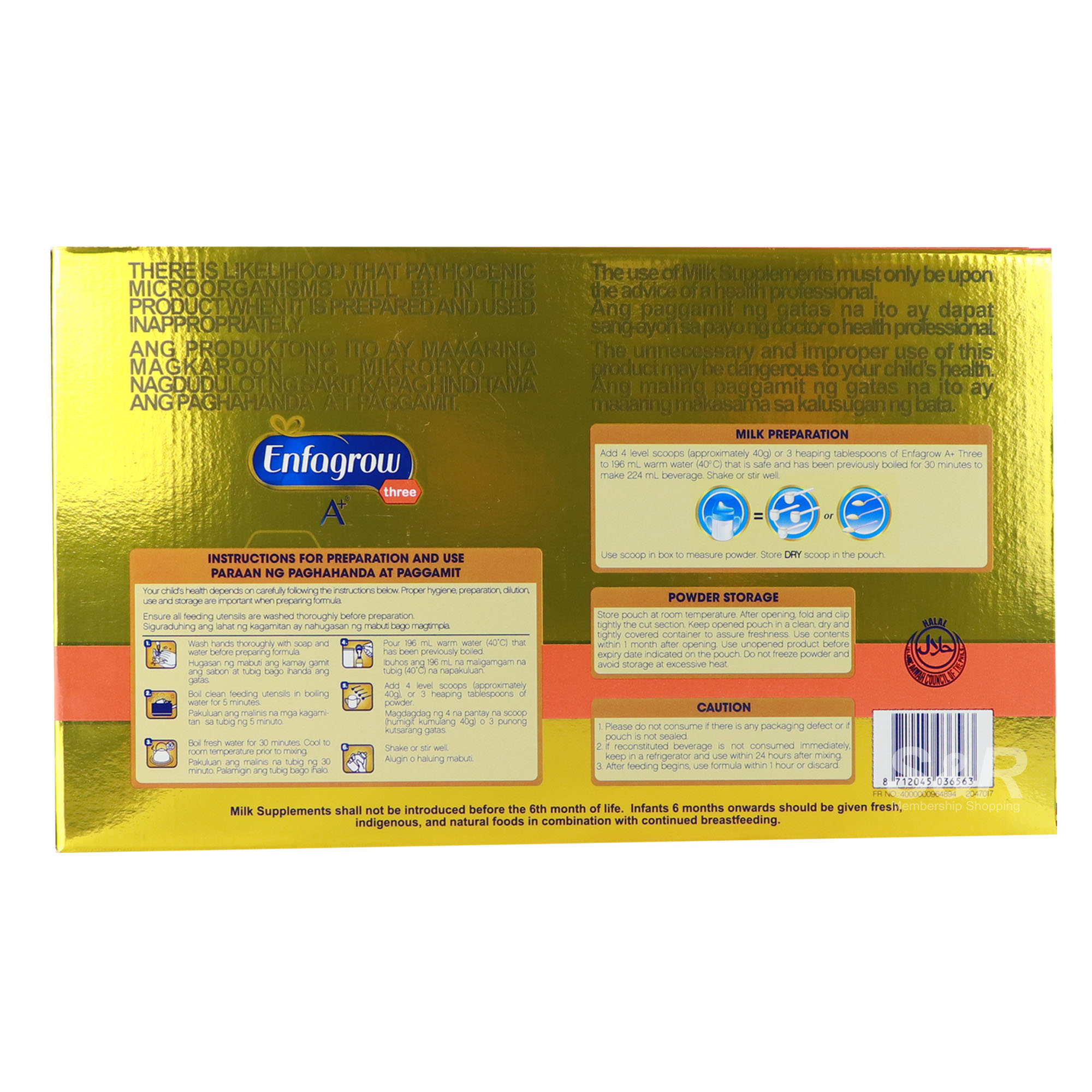 Enfagrow A+ Three Milk Formula 2.4kg