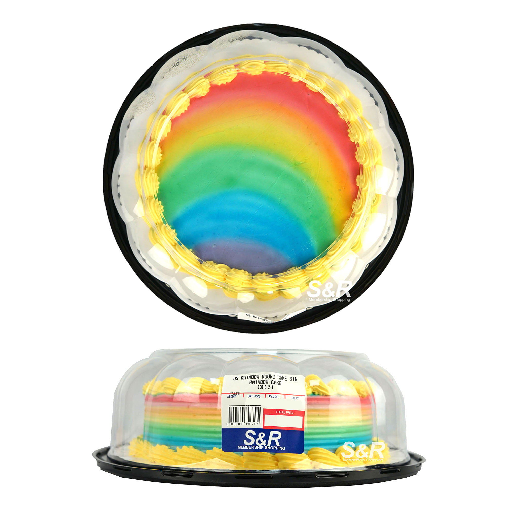 S&R US Rainbow Round Cake 8-inch