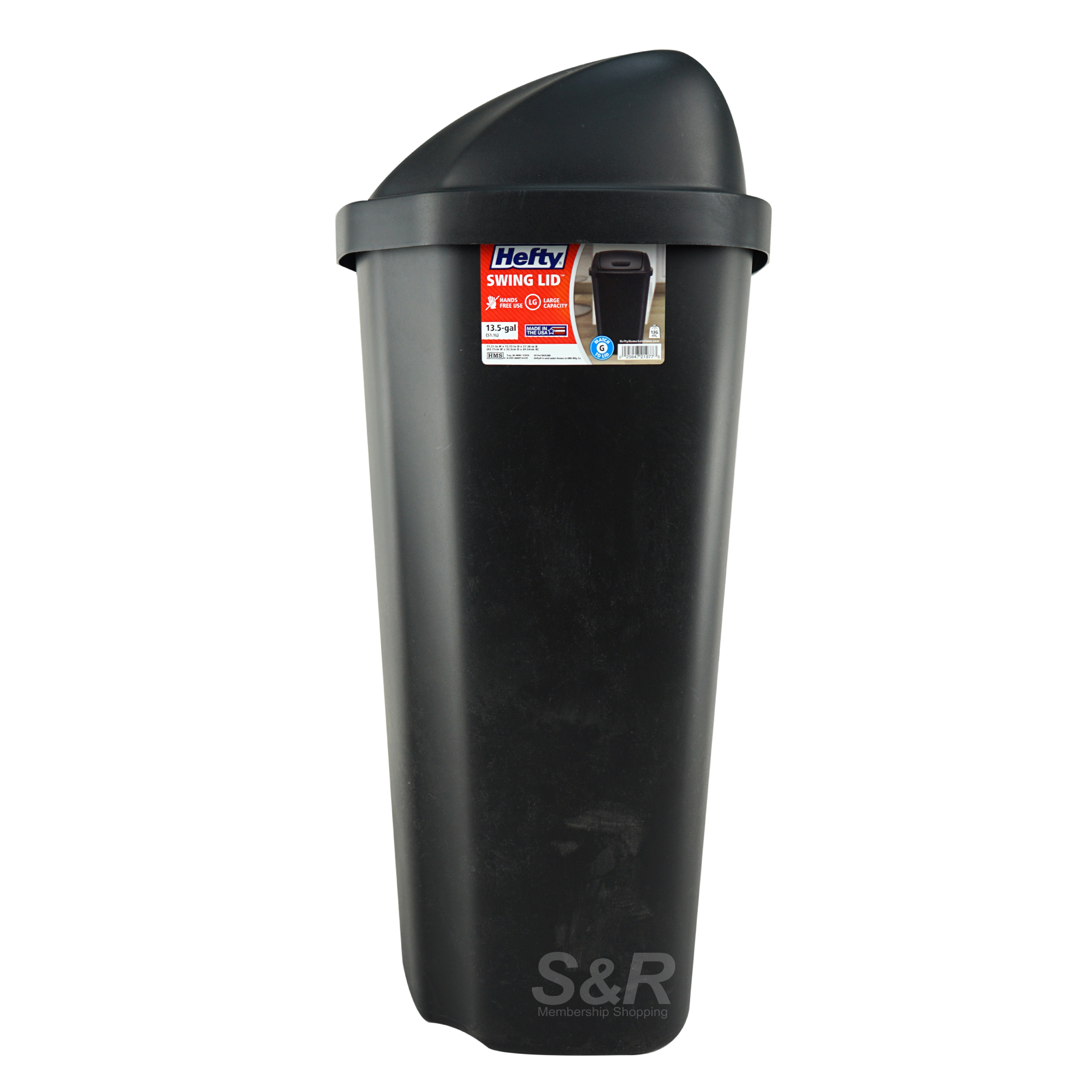 Hefty Trash Bin with Swing Lid 1pc