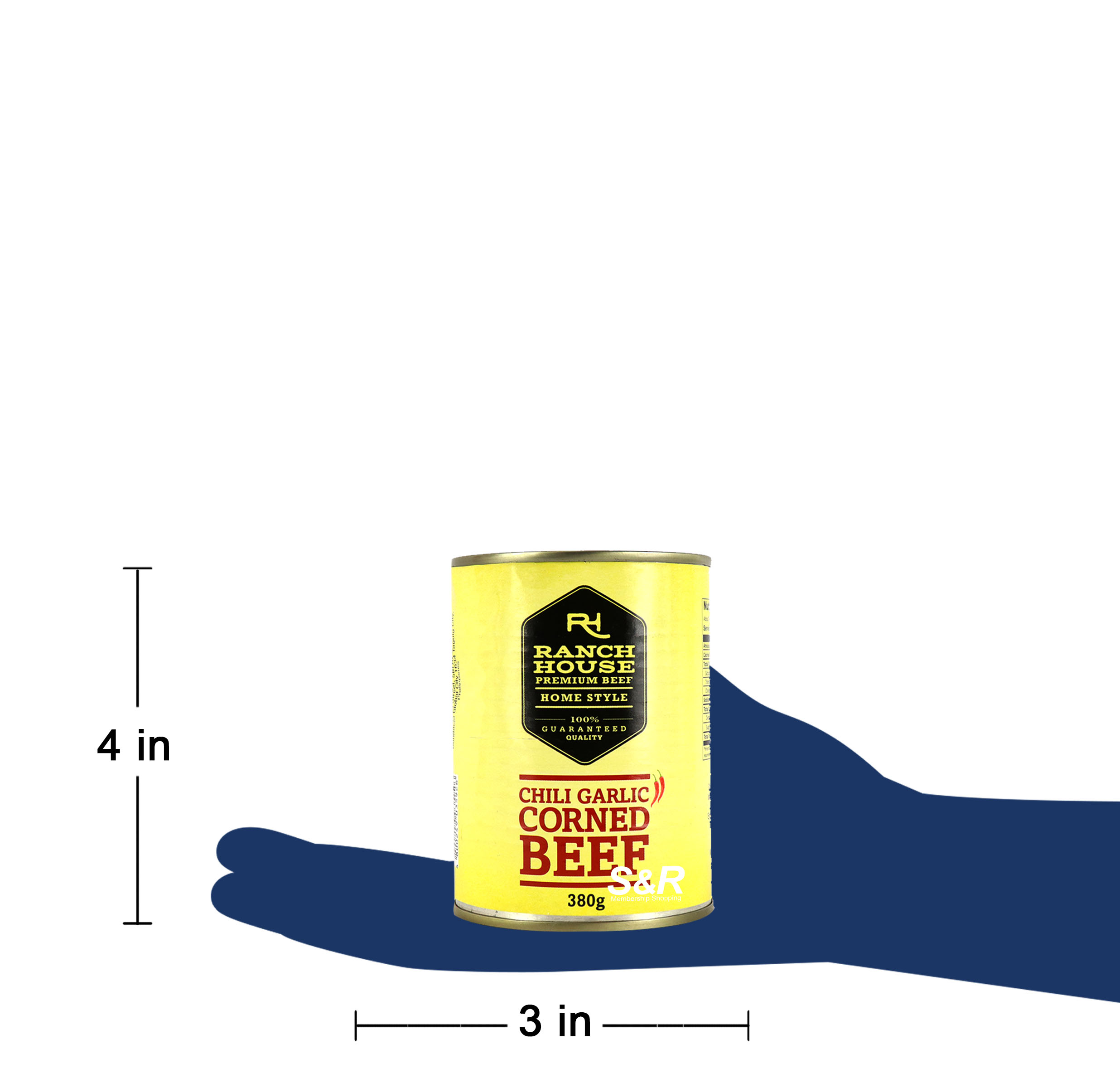 Ranch House Premium Beef Home Style Chili Garlic Corned Beef 380g