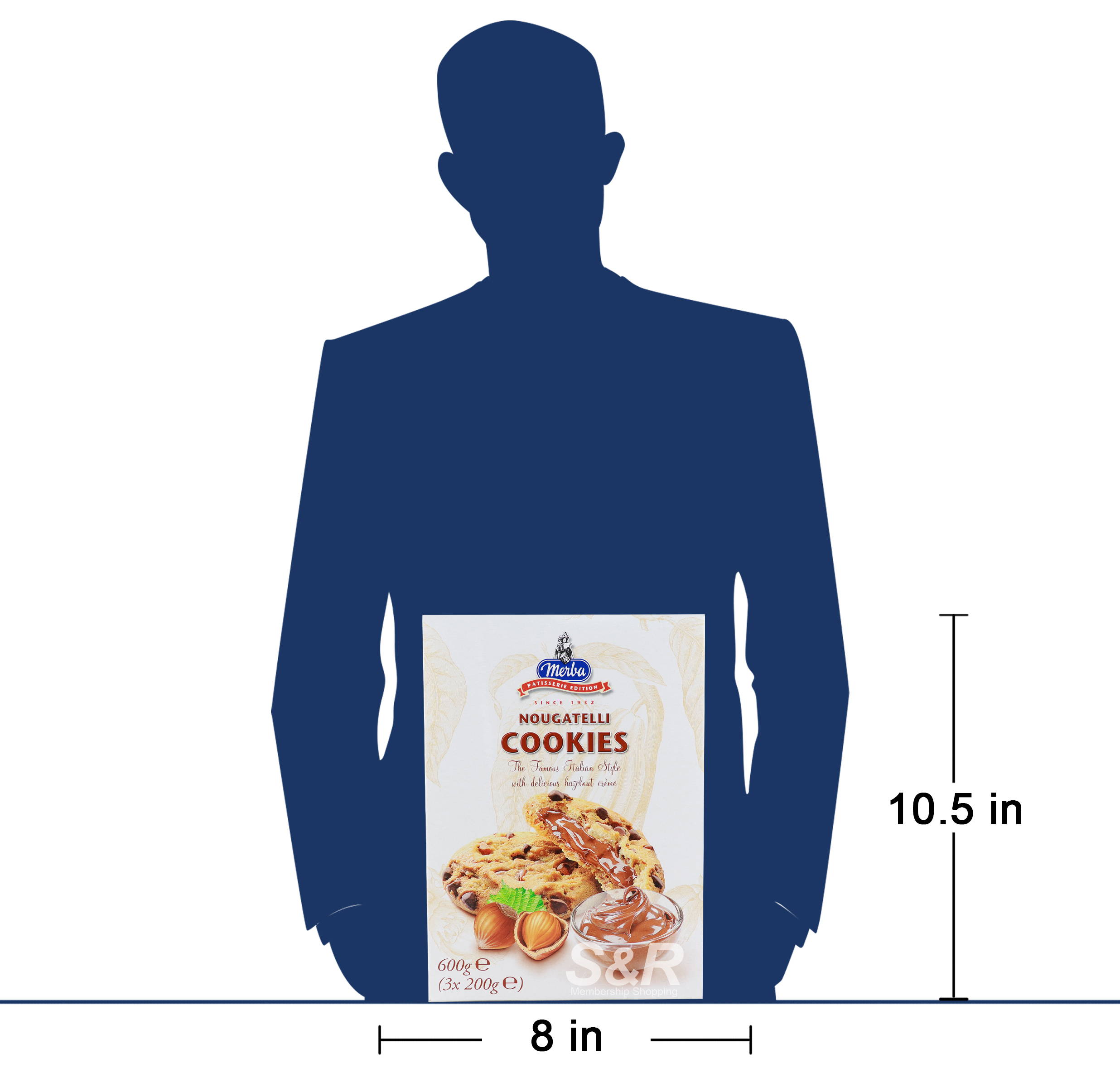 Merba Nougatelli Cookies 600g