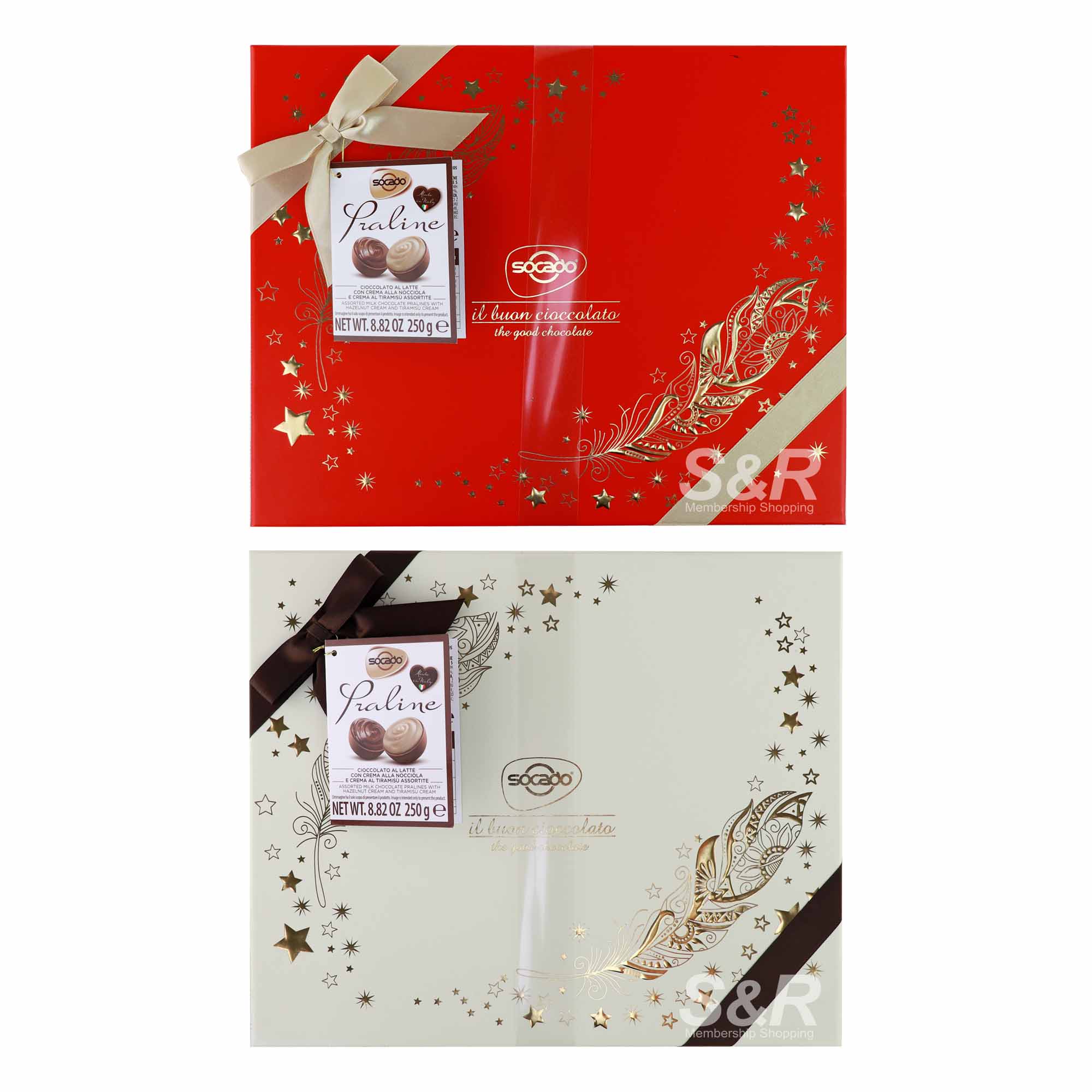 Socado Assorted Milk Chocolate Pralines with Hazelnut Cream and ...